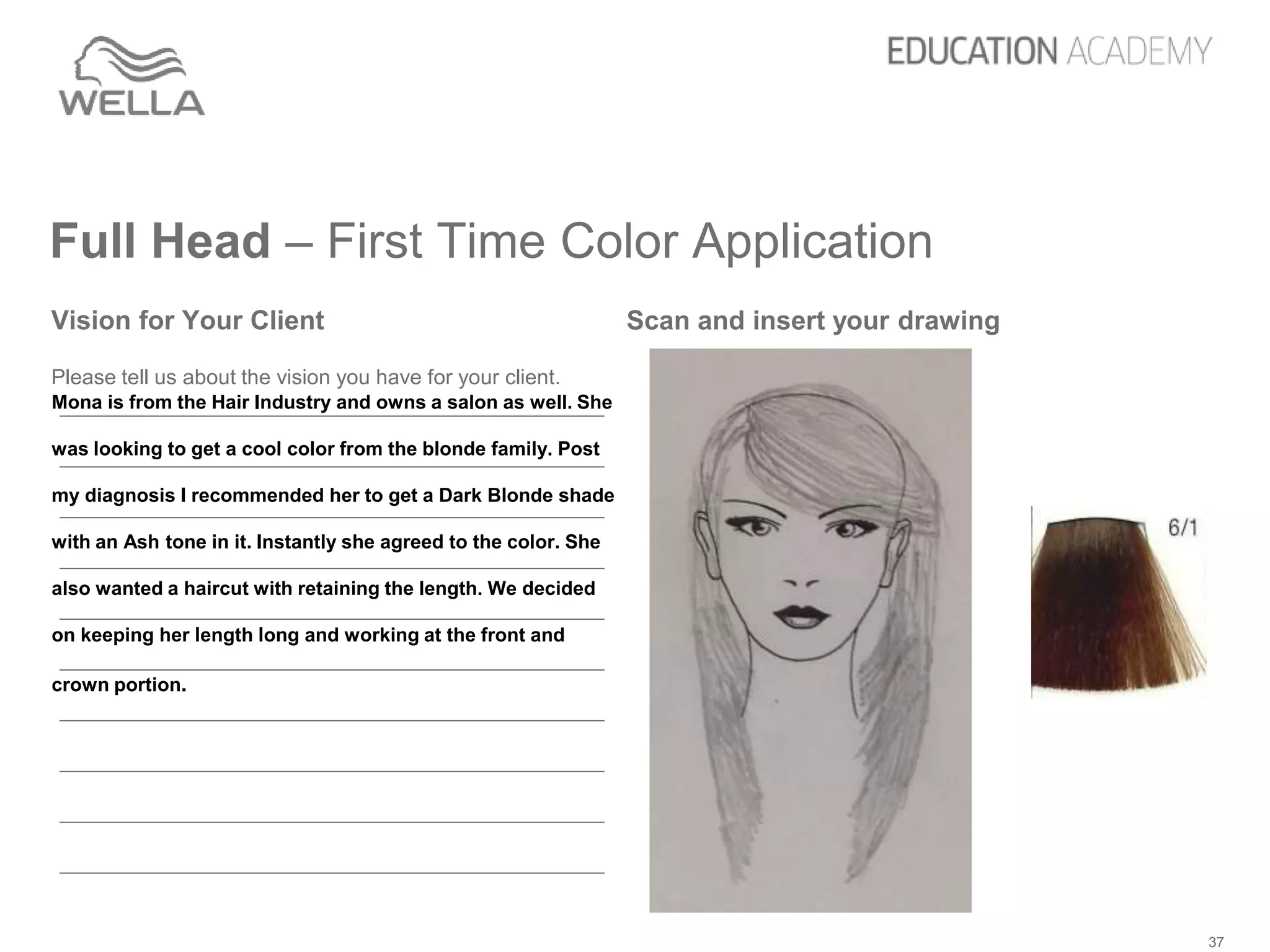 Full head color application | PPTX