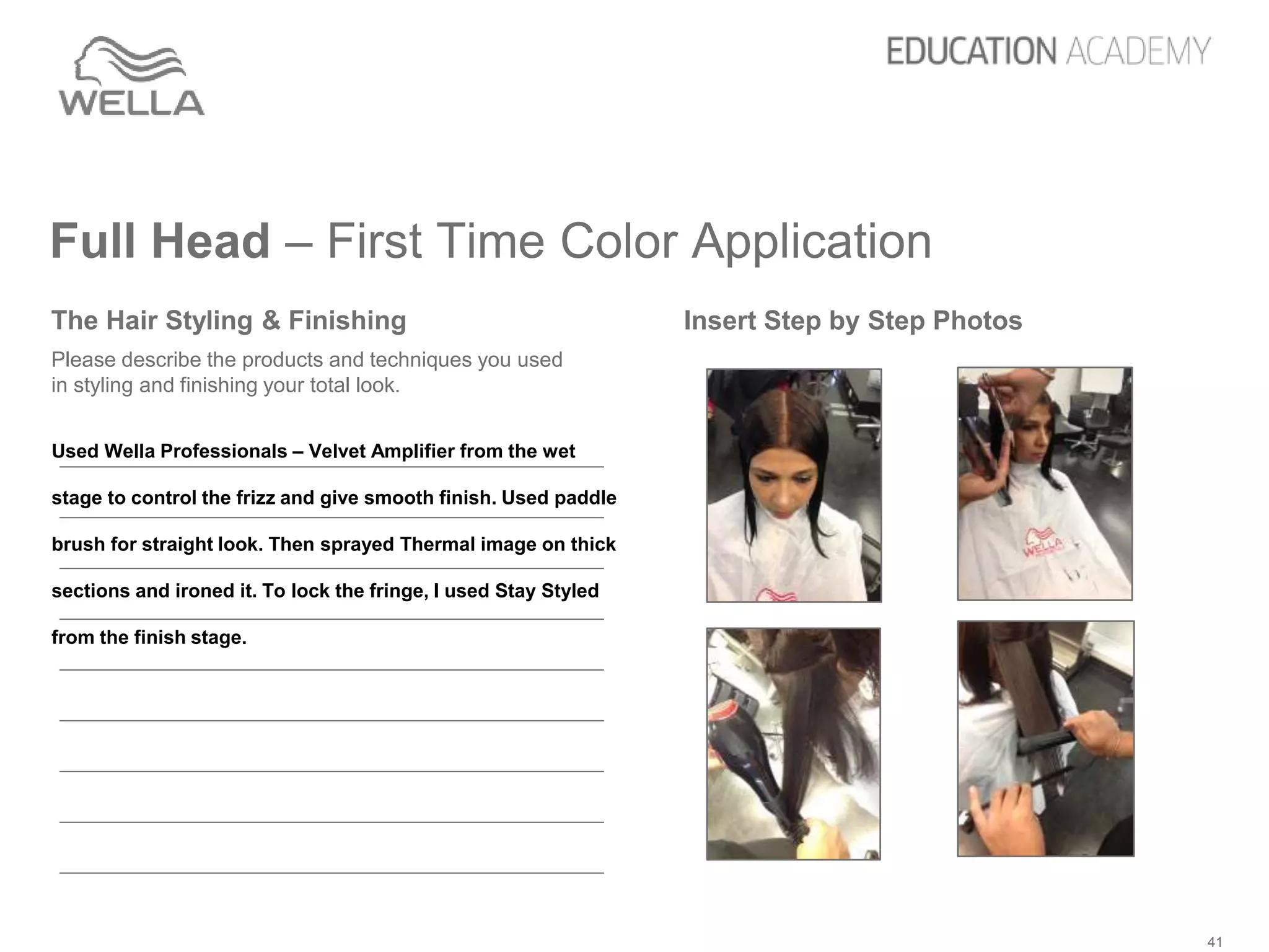 Full head color application | PPTX