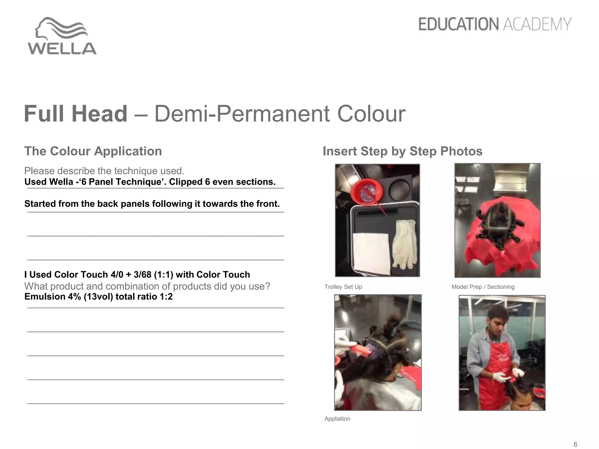 Full head color application | PPTX