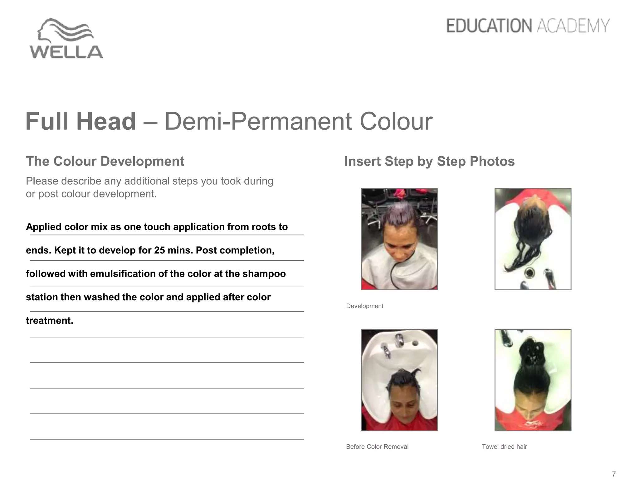 Full head color application | PPTX