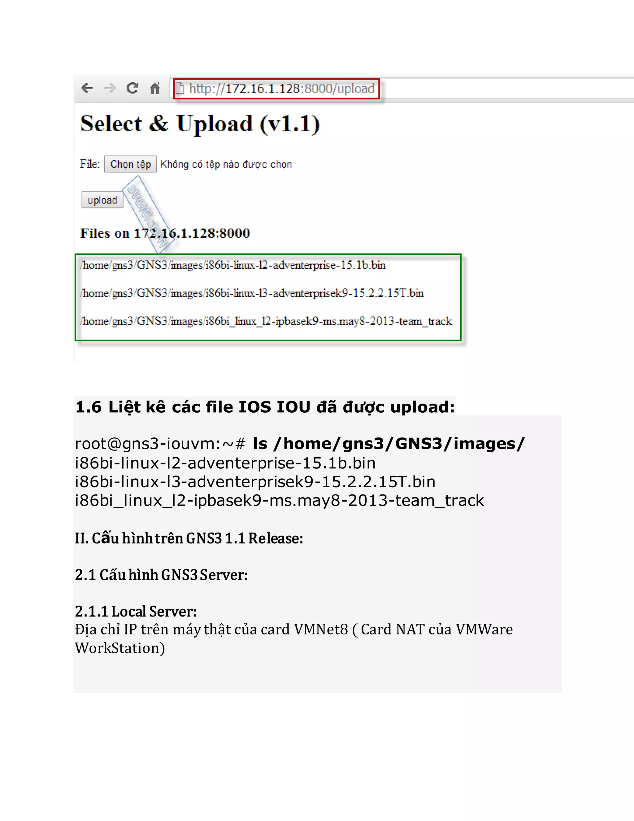 Full hướng dẫn cấu hình gns3 1.1 | DOCX
