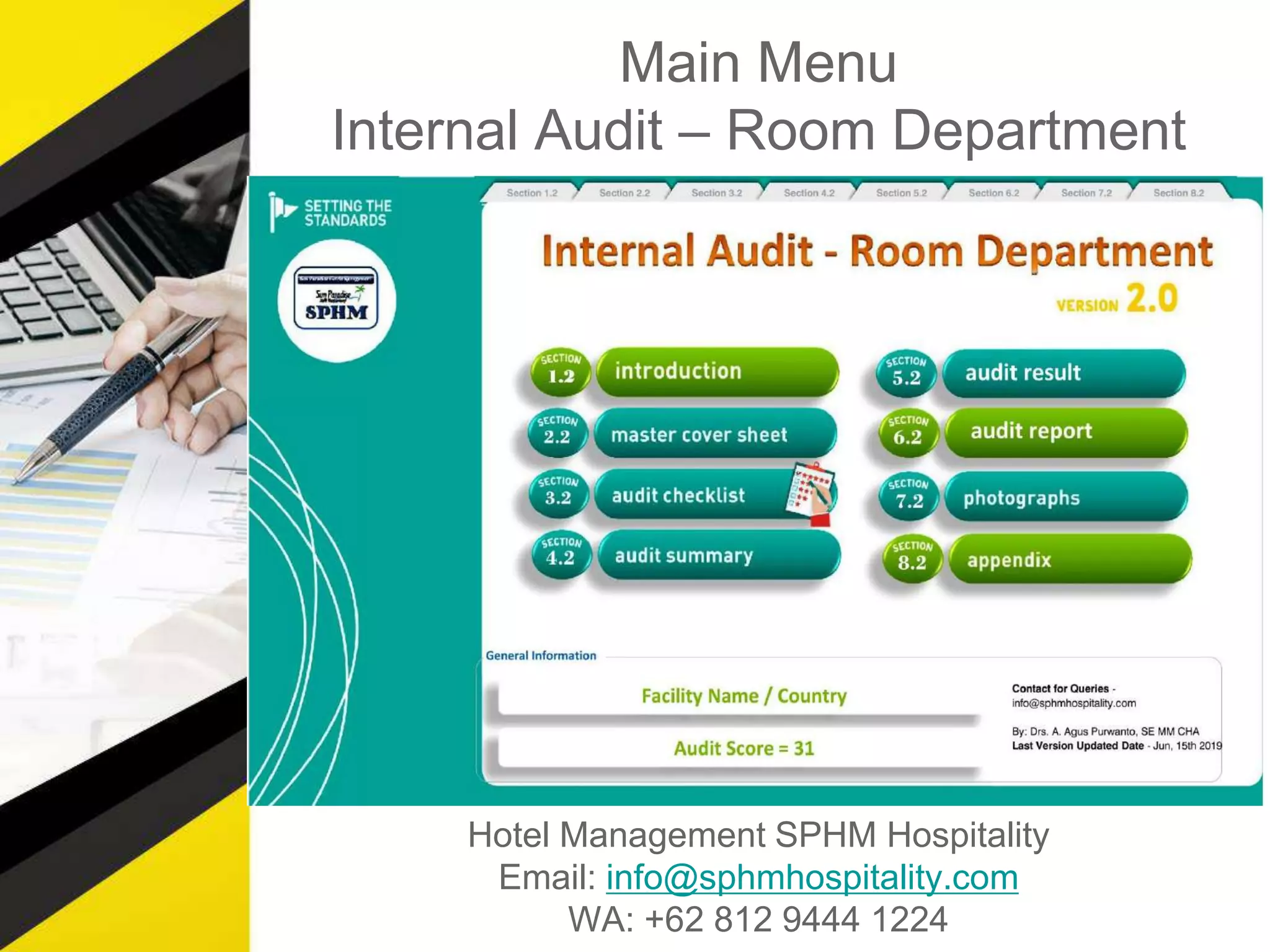 Full hotel internal audit tools | PDF