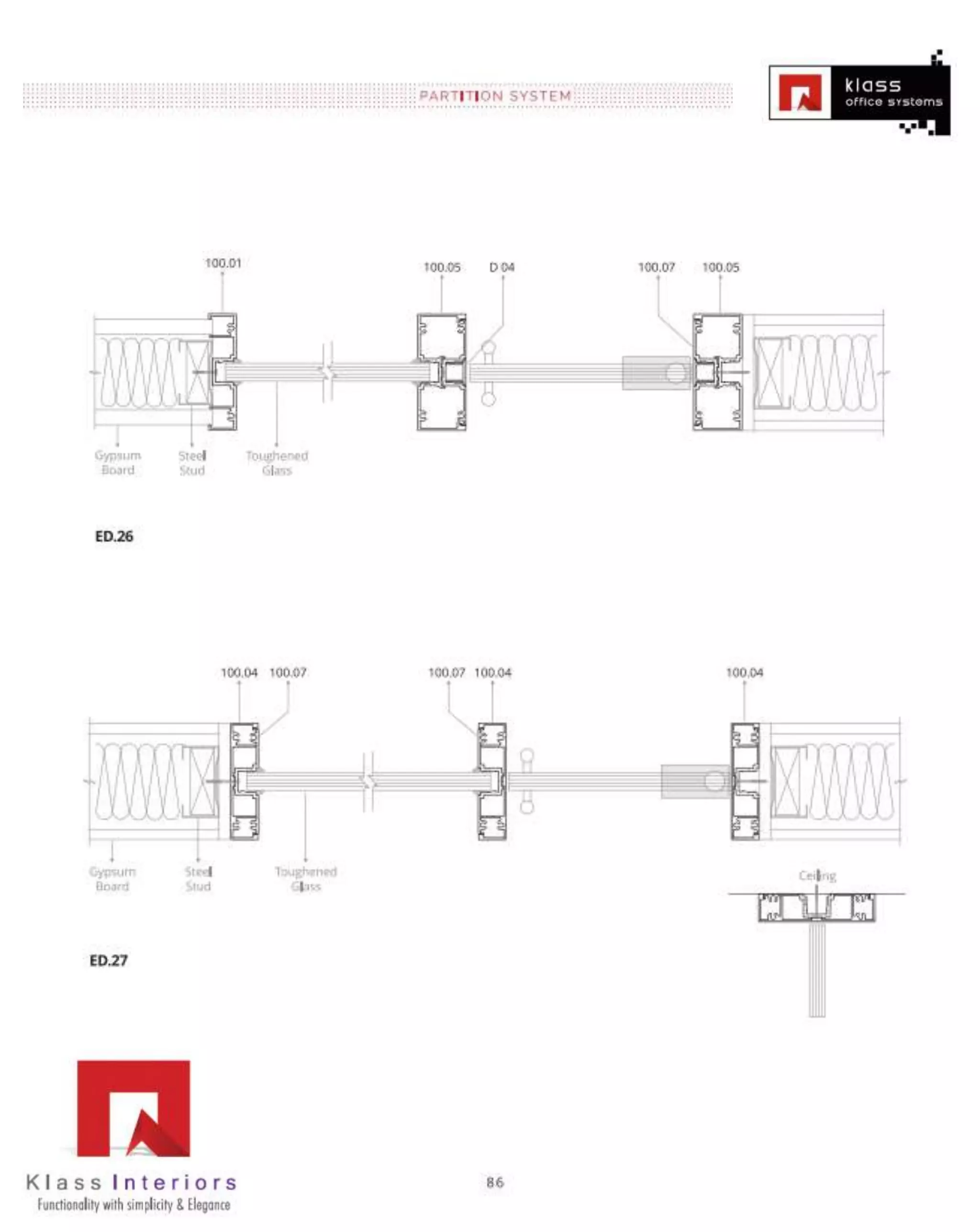 Full ht glass partitions - klass office systems | PDF