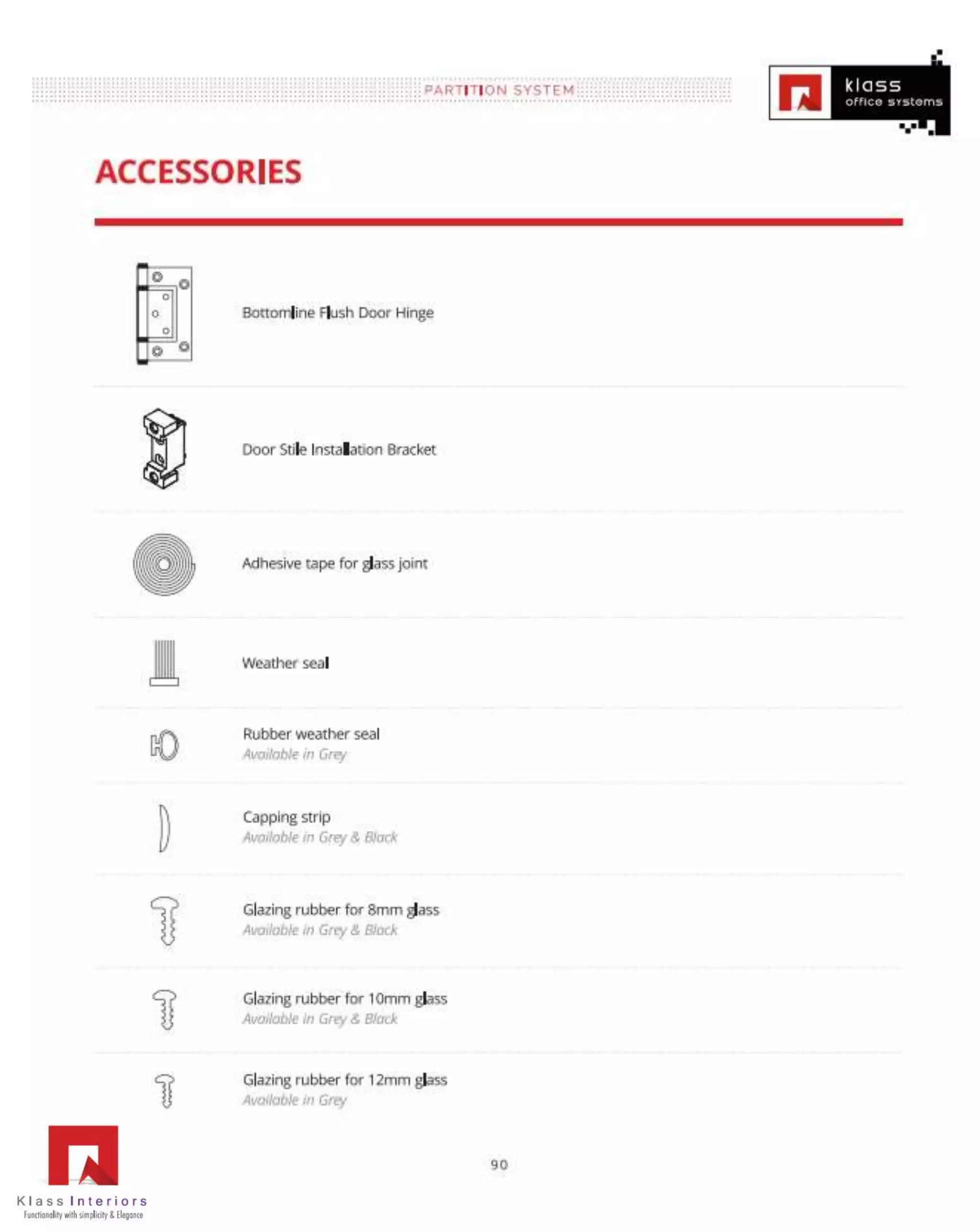 Full ht glass partitions - klass office systems | PDF