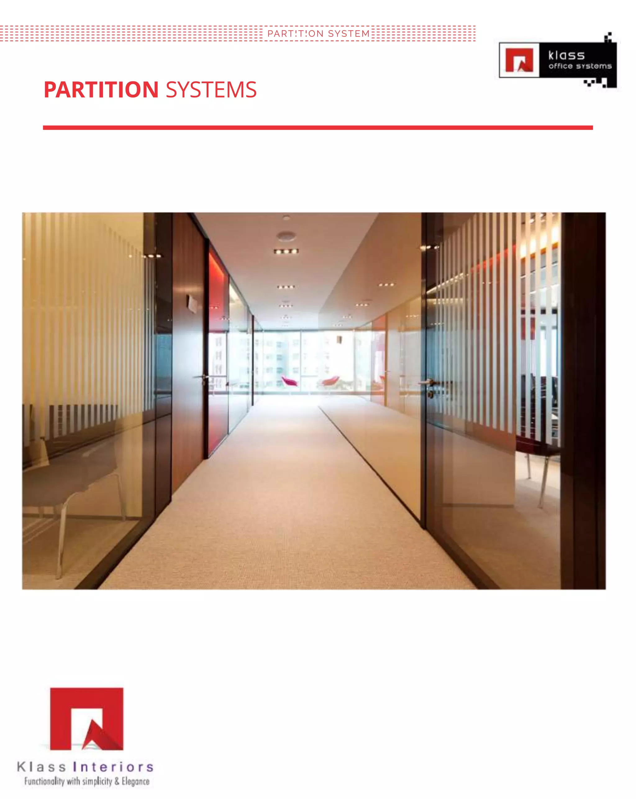 Full ht glass partitions - klass office systems | PDF