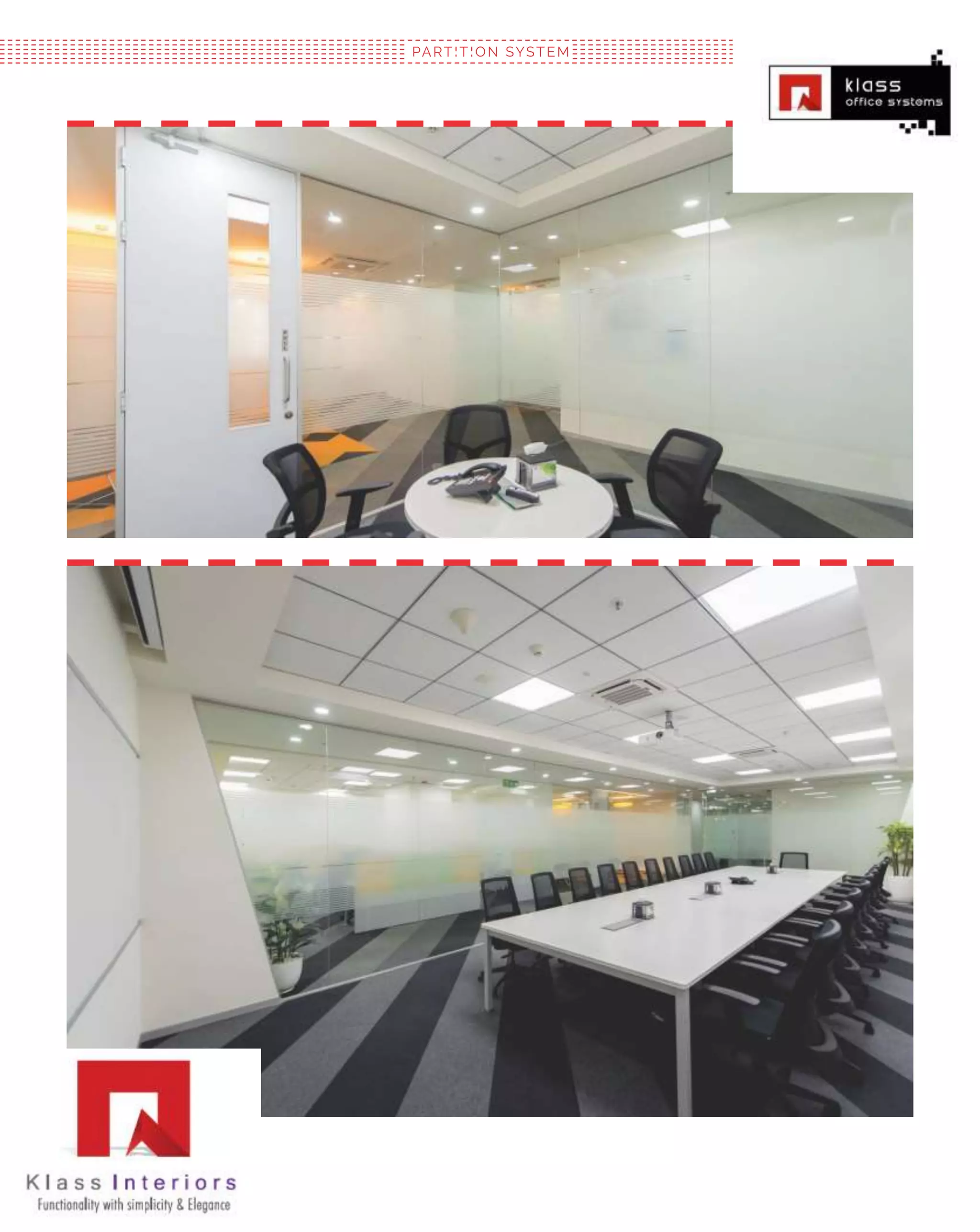 Full ht glass partitions - klass office systems | PDF