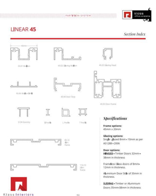 Full ht glass partitions - klass office systems | PDF