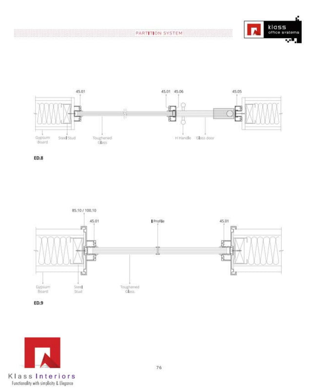 Full ht glass partitions - klass office systems | PDF
