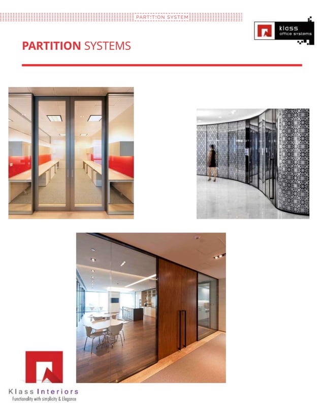 Full ht glass partitions - klass office systems | PDF