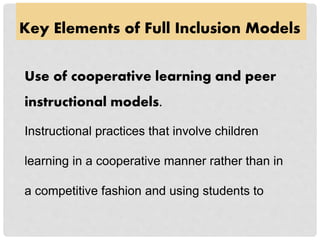 Full inclusion - Special Education | PPTX