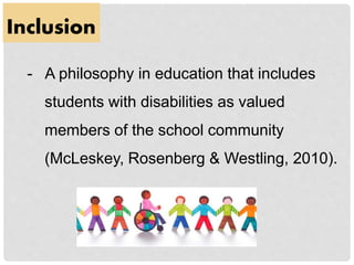 Full inclusion - Special Education | PPTX