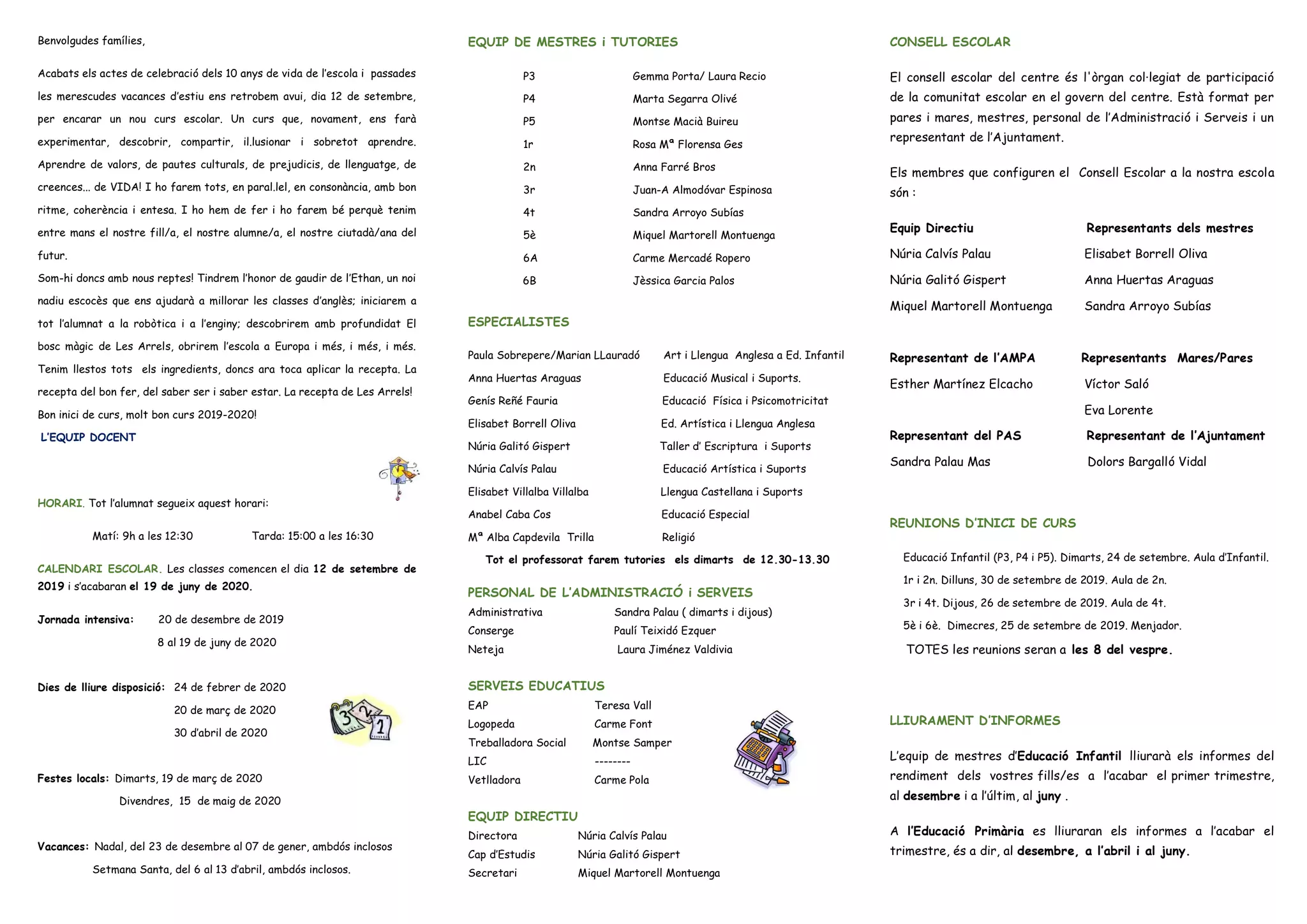 Full informatiu 2019 2020 | PDF