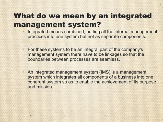 FULL INTEGRATED MANAGEMENT SYSTEMS IMPLEMENTATION TRAINING DANGOTE FERTILIZER.ppt