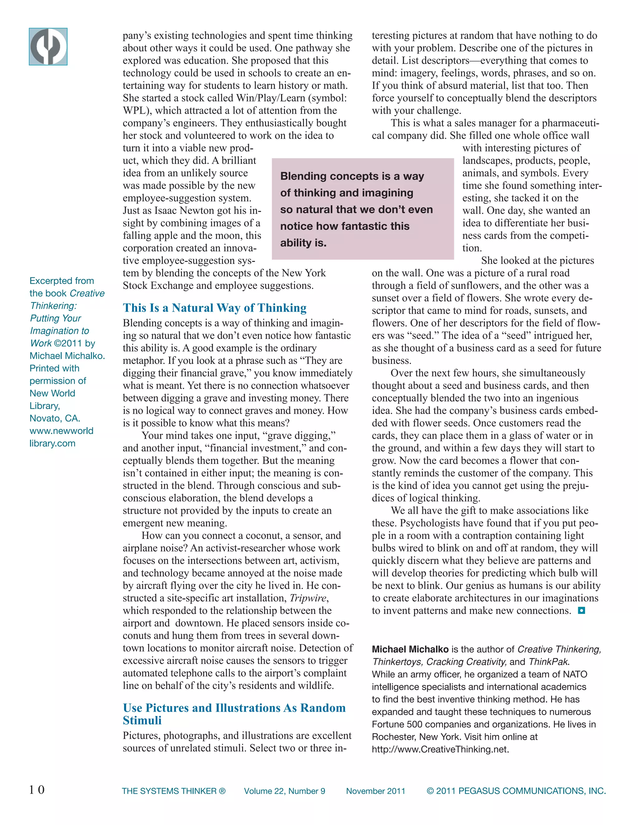 Published Article: Integrating Systems & Design Thinking | PDF