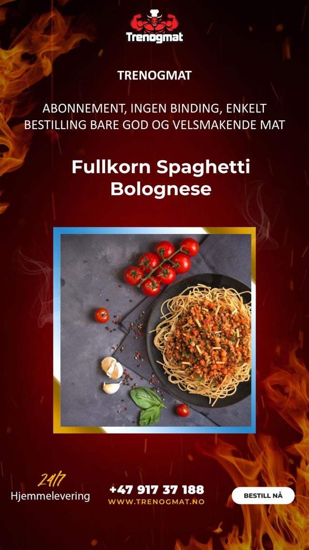 Fullkorn Spaghetti Bolognese - TrenogMat | PDF