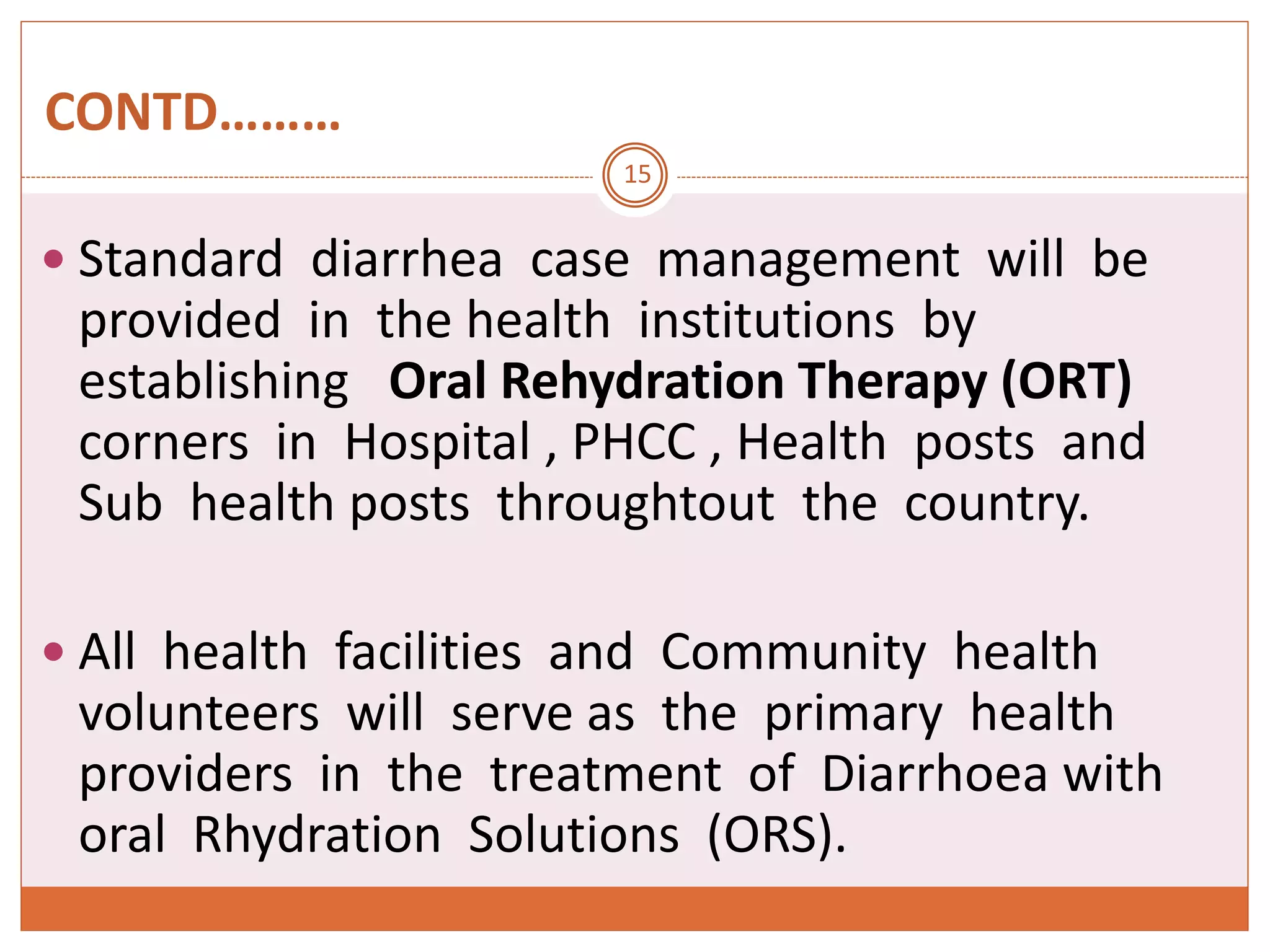 Fulll chapter of national diarroheal control programme in nepal | PPTX