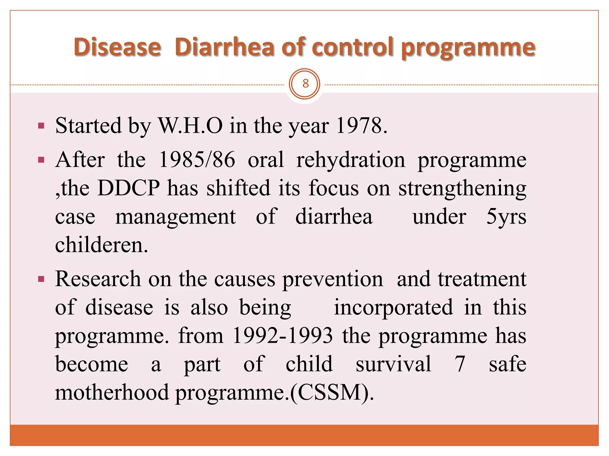 Fulll chapter of national diarroheal control programme in nepal | PPTX