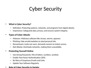 Lecture notes on Cyber security and DBMS.pptx