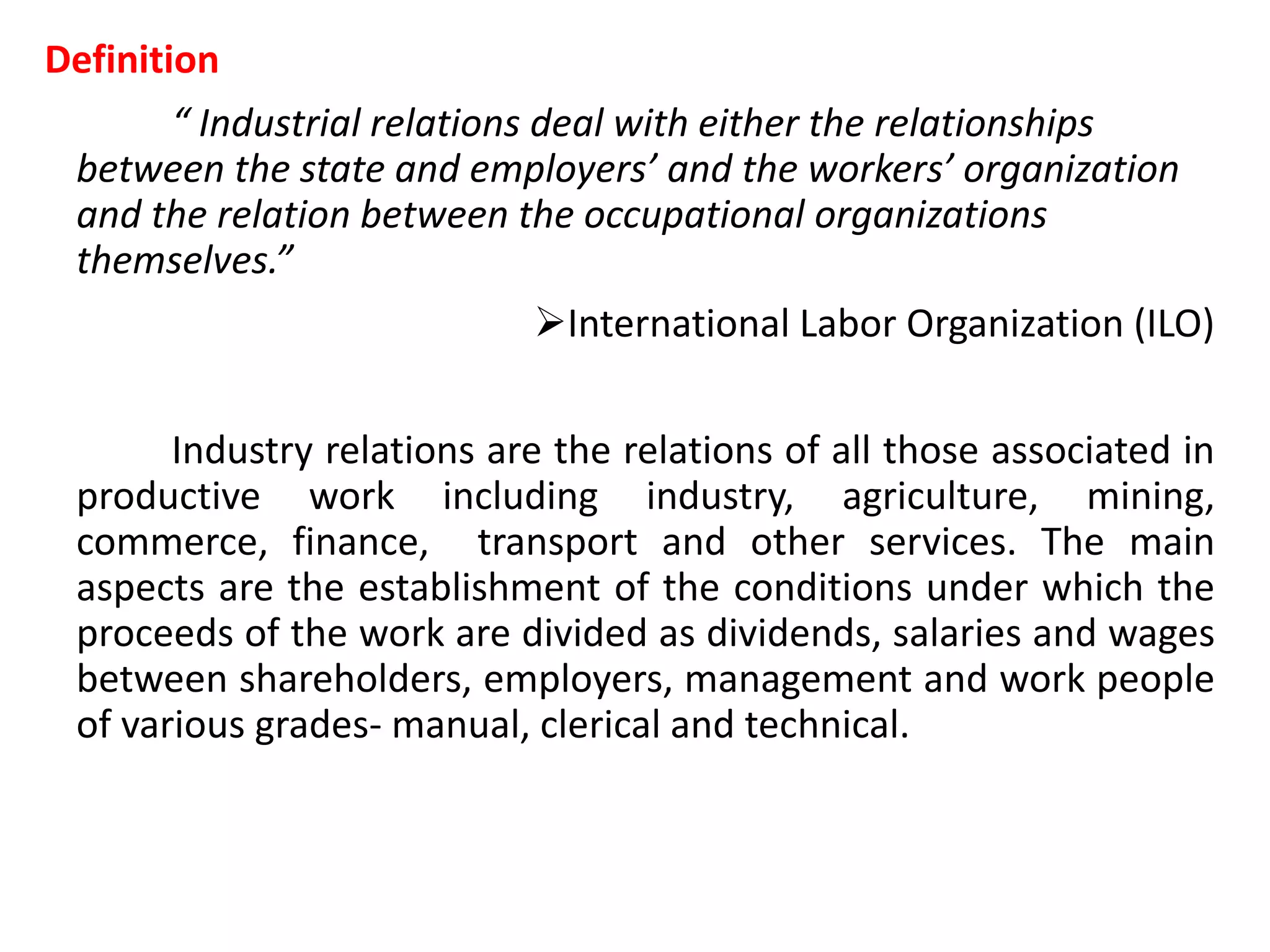 Unit 10 Industrial Relation | PPTX