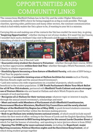 KASHMIRE HAWKER FOR SHSU PRESIDENT - FULL MANIFESTO | PDF