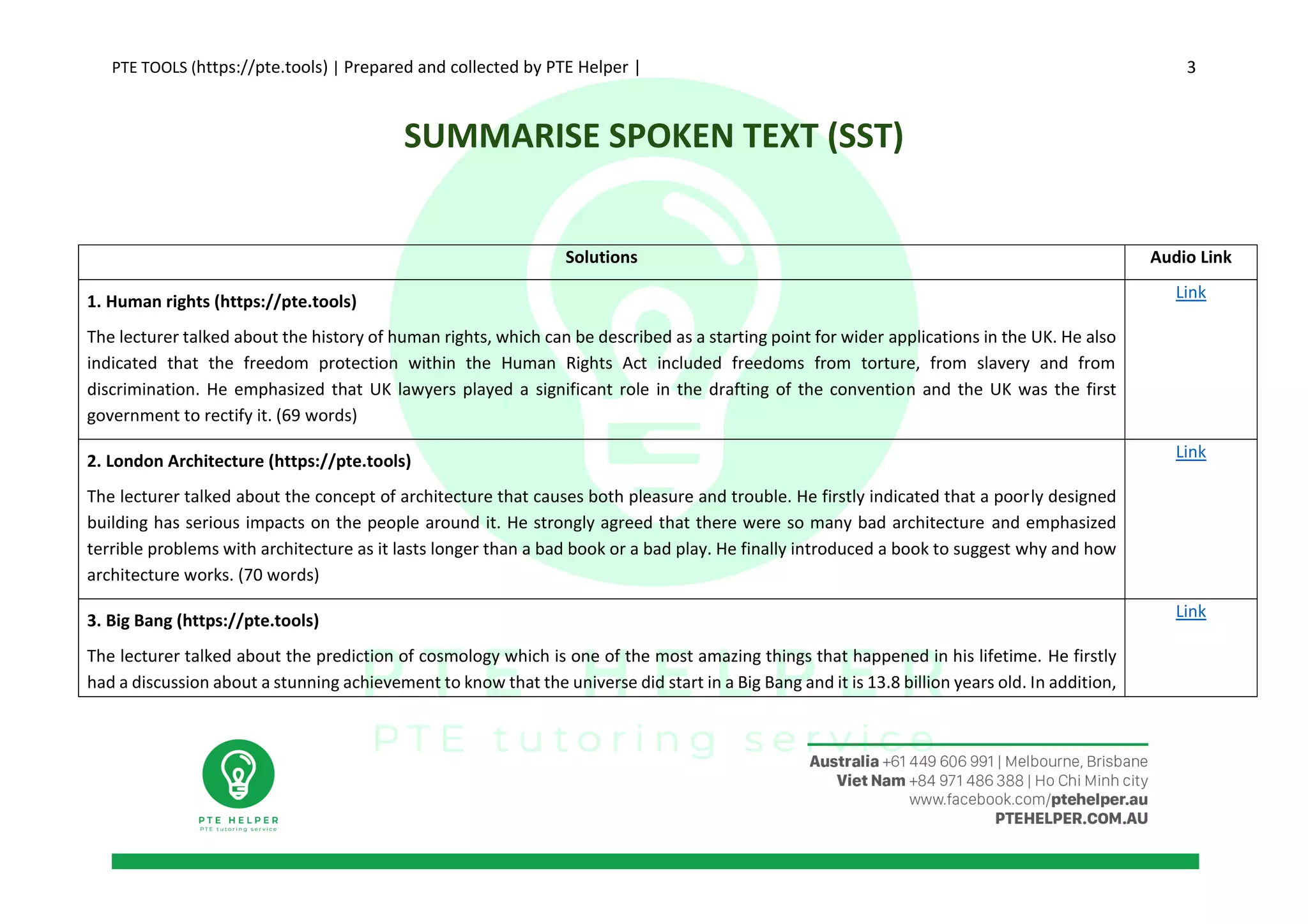 Full master file PTE listening with audio | PDF
