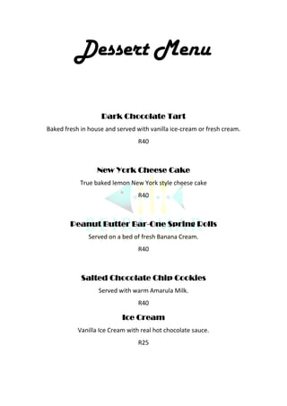 Beira Mar Menu | PDF