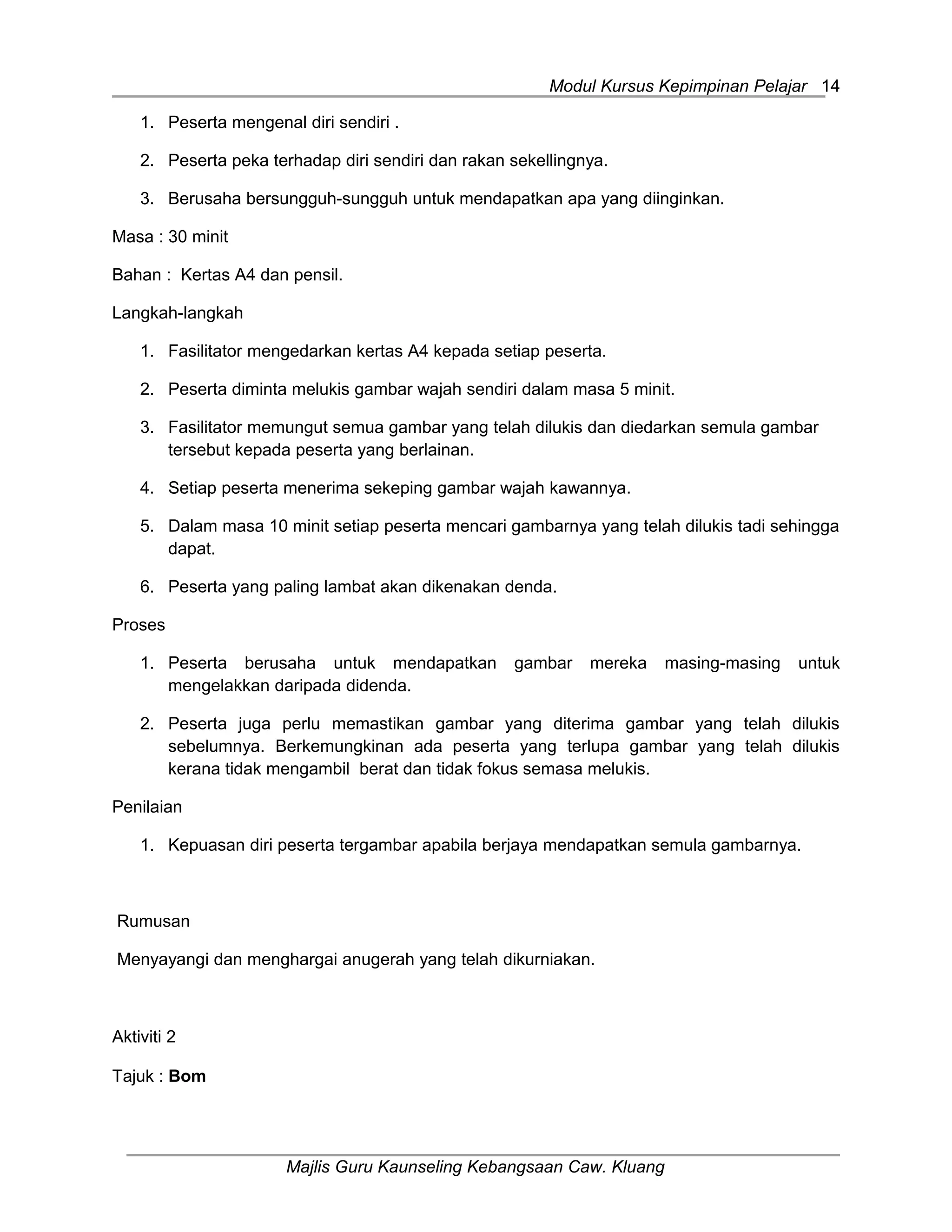 Full modul kursus kepimpinan[1] | DOC