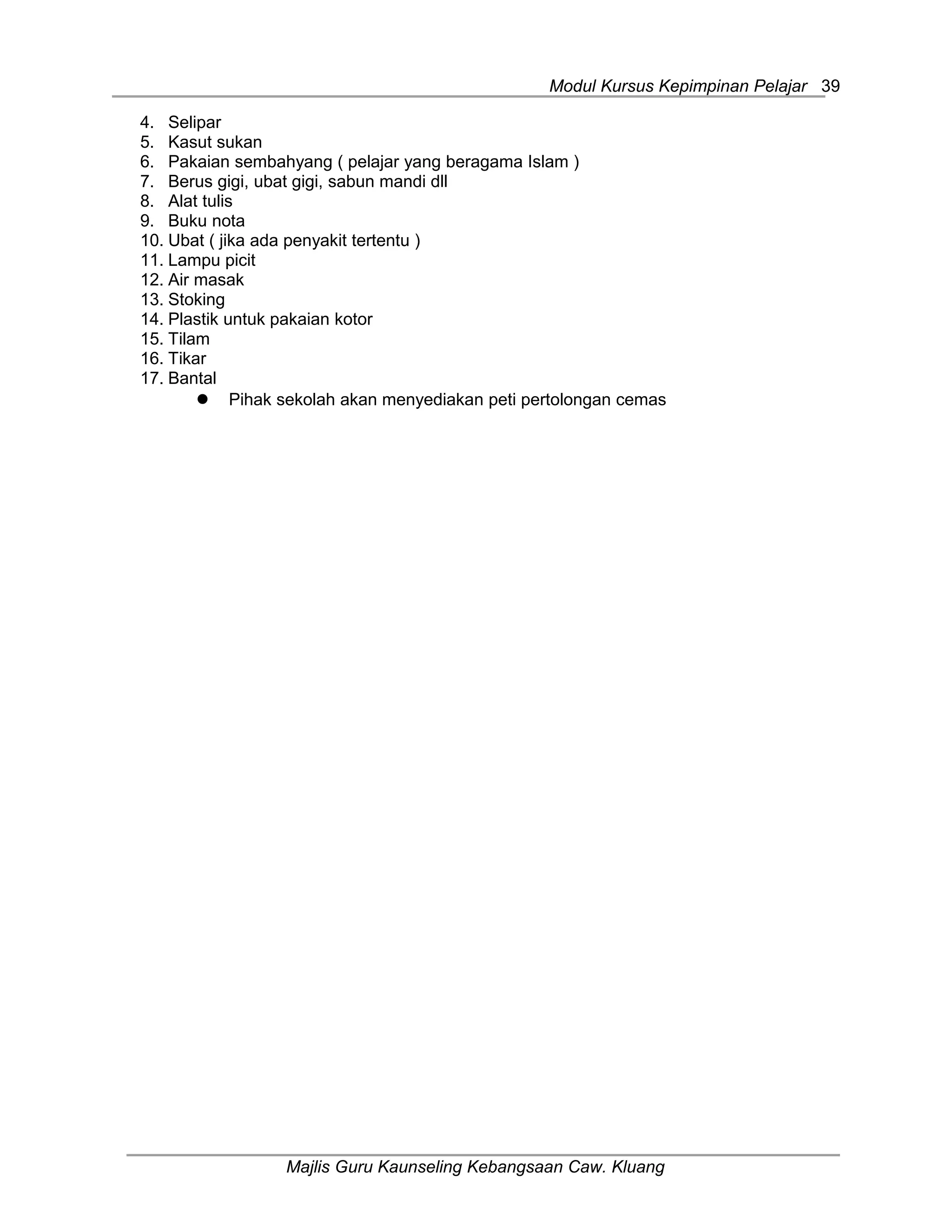 Full modul kursus kepimpinan[1] | DOC