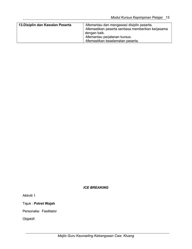 Full modul kursus kepimpinan[1] | DOC