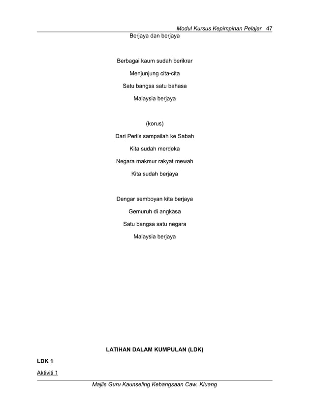 Full modul kursus kepimpinan[1] | DOC