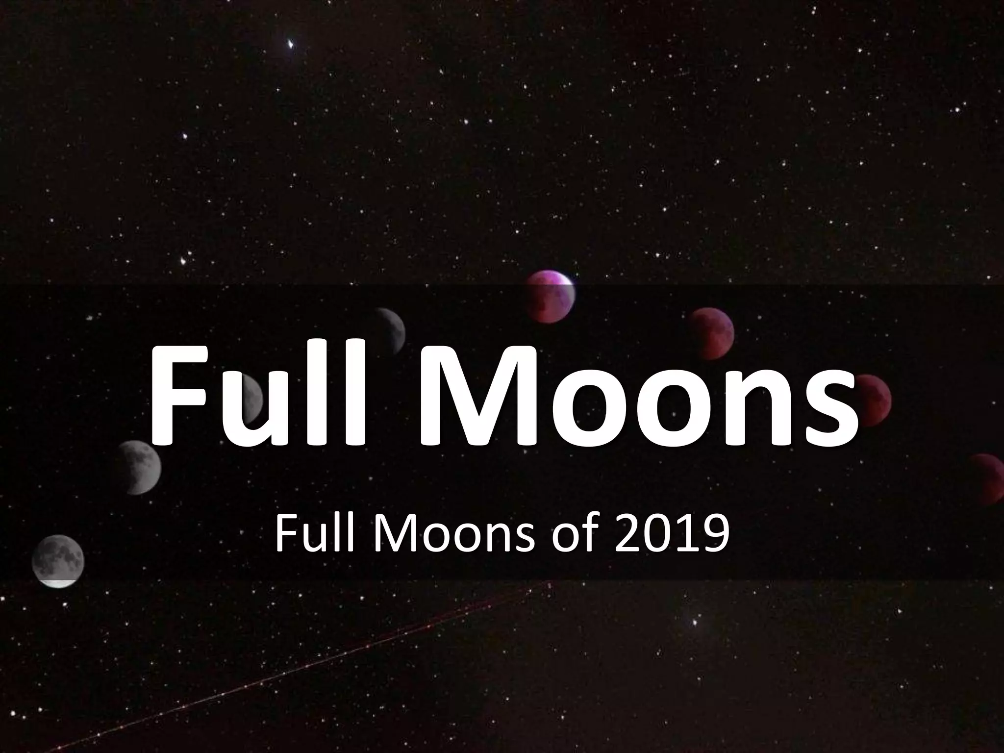 Full Moons of 2019 | PPT