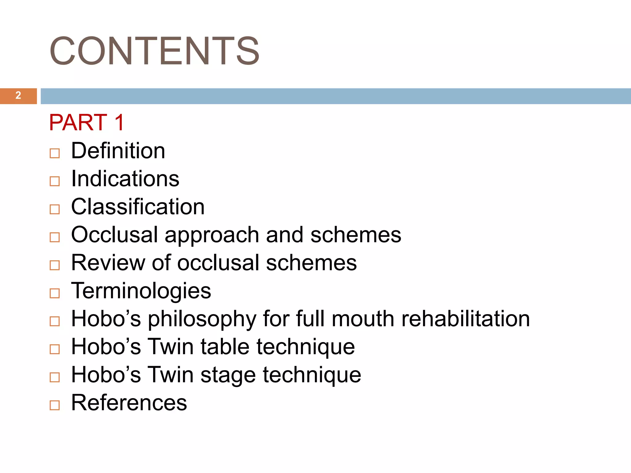 FULL MOUTH REHABILITATION | PPTX