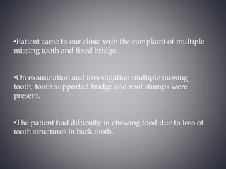 Full mouth rehabilitation with dental implants - a case report in india ...