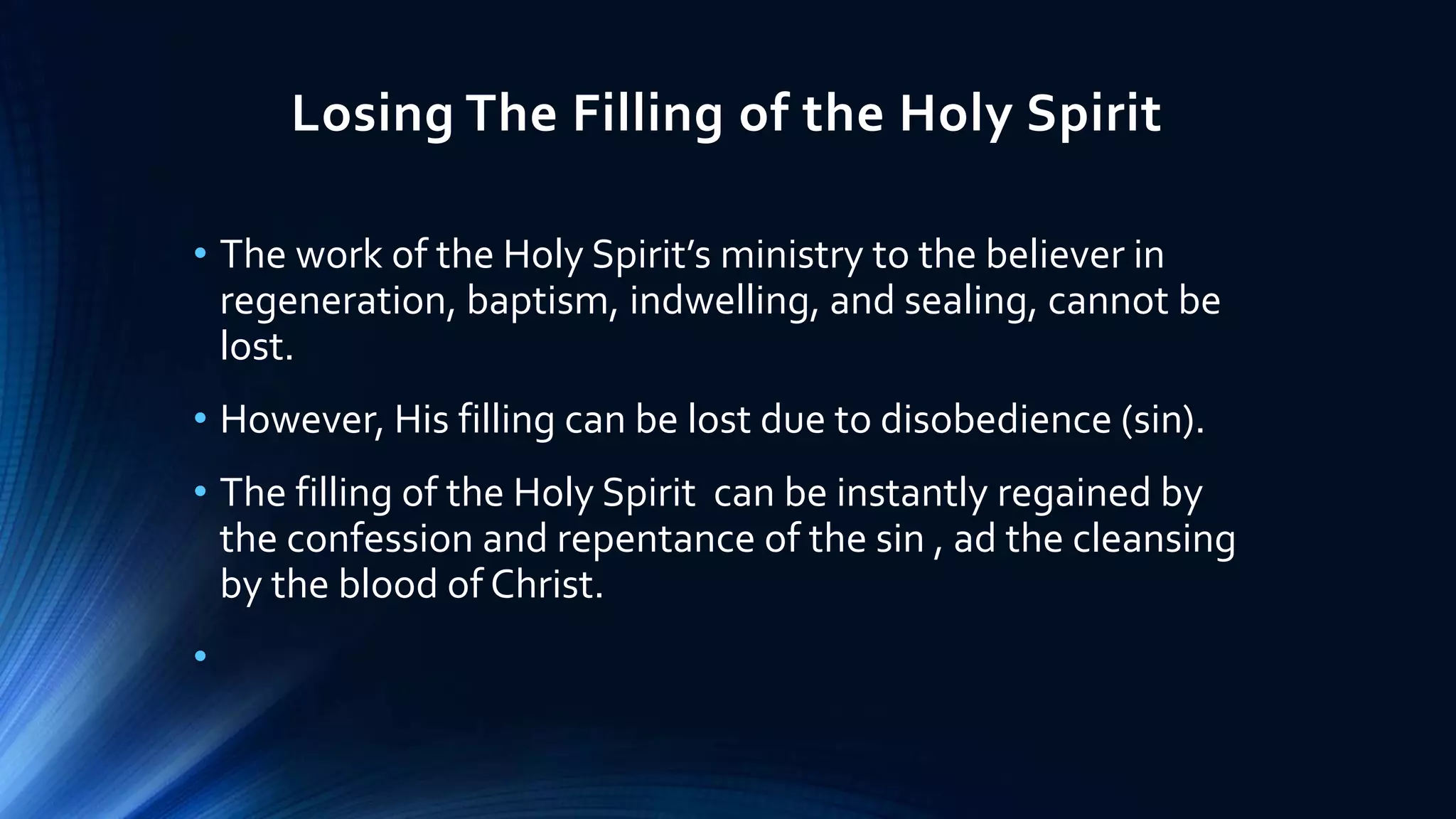 Fullness of the Spirit of God | PPTX