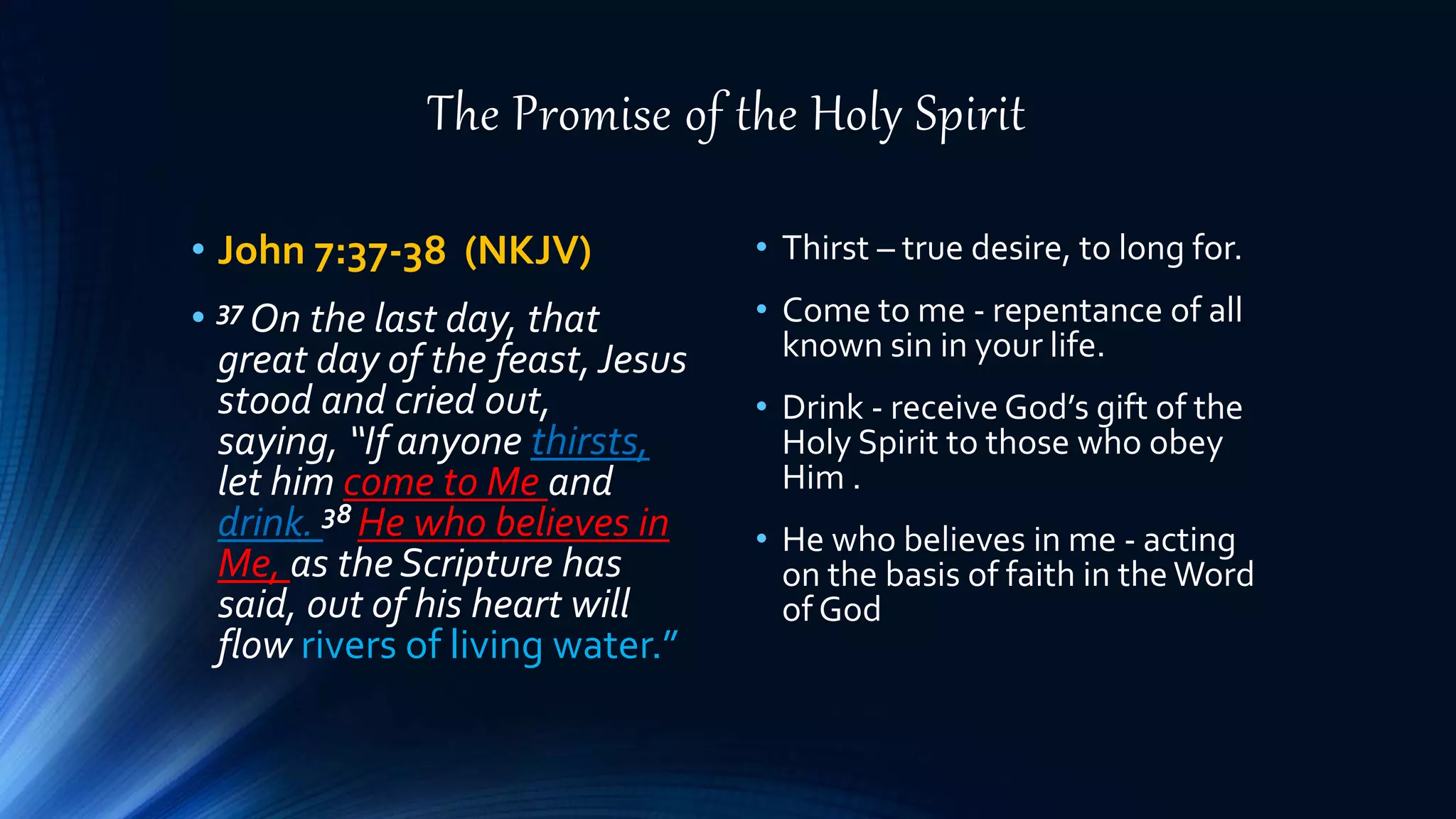 Fullness of the Spirit of God | PPTX