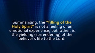 Fullness of the Spirit of God | PPTX