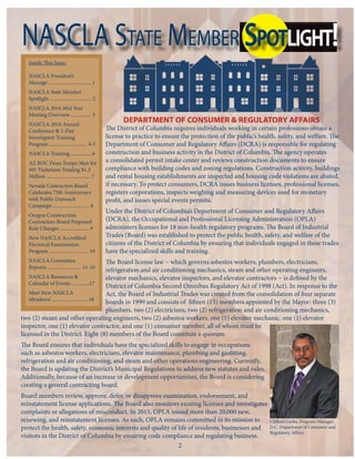 NASCLA April 2016 Newsletter | PDF