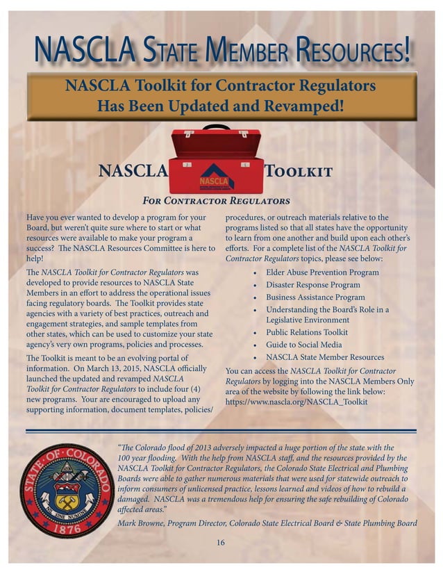 NASCLA Newsletter - April 2015 Edition | PDF