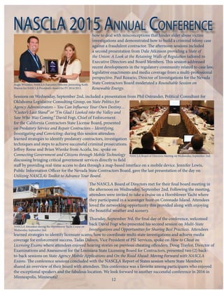 NASCLA October 2015 Newsletter | PDF