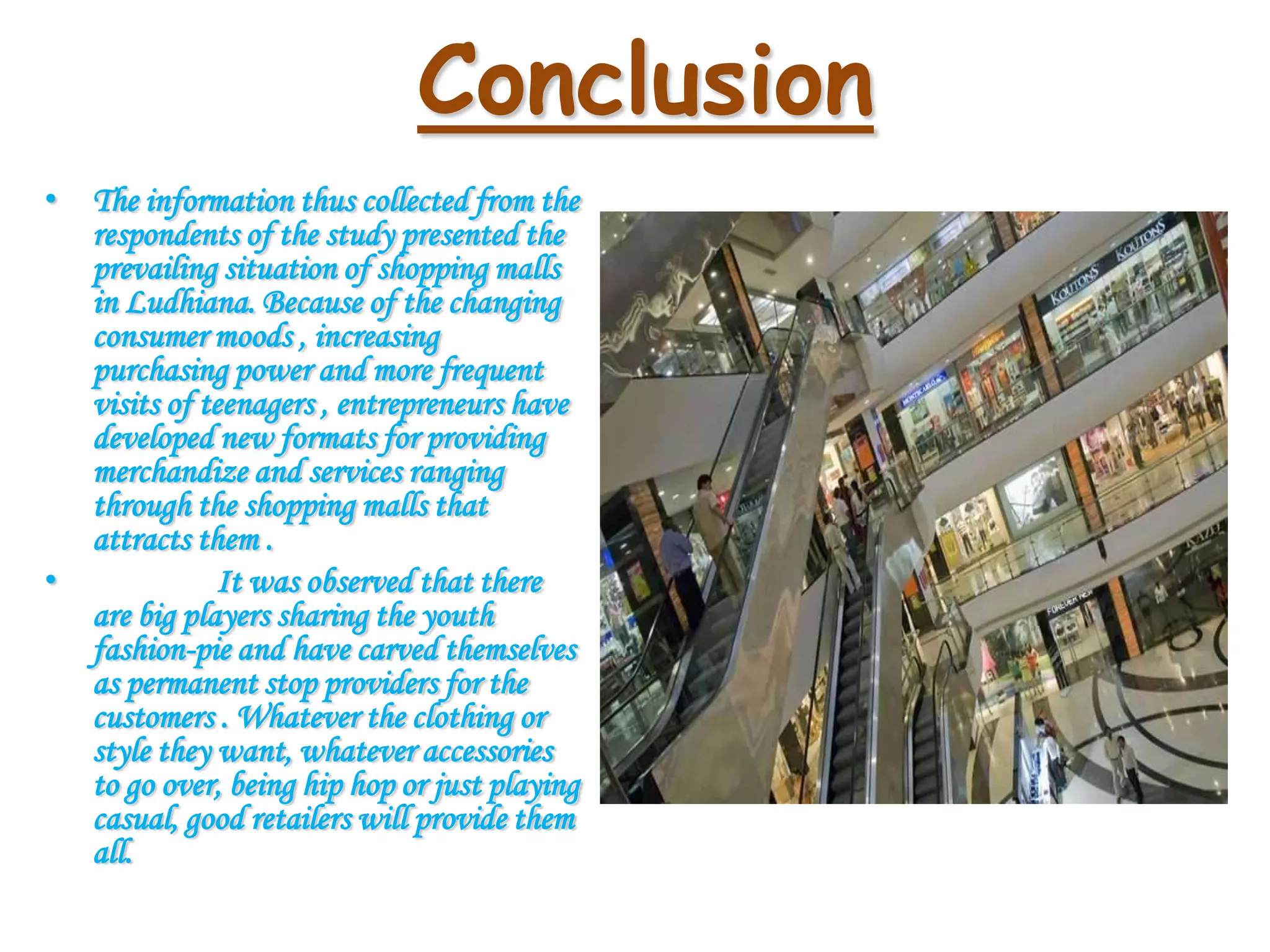 Ppt For Visit To A Mall | PPTX