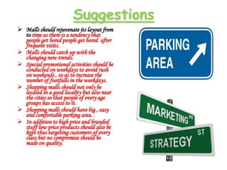 Ppt For Visit To A Mall | PPTX