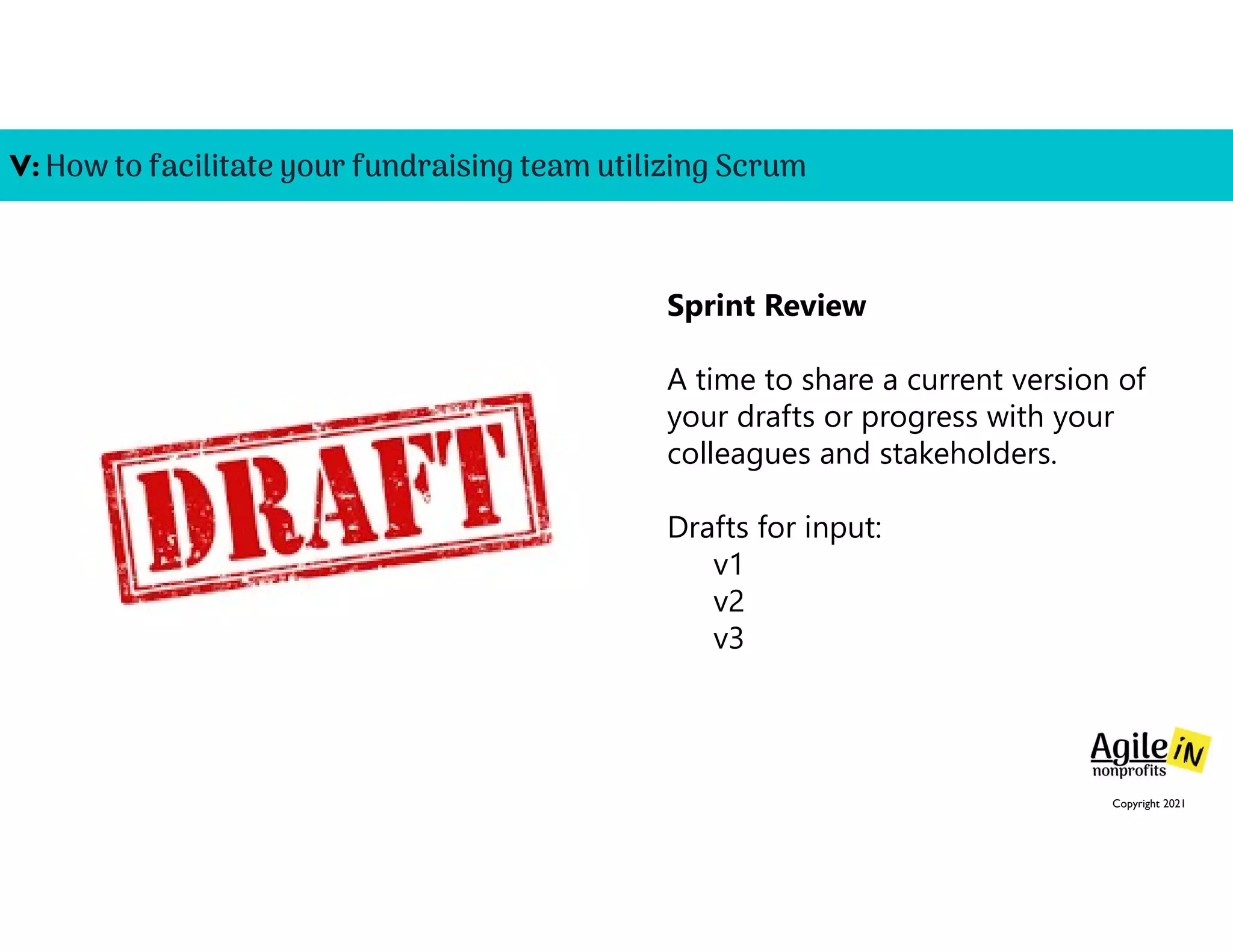 Using the Agile Framework in Fundraising Teams | PDF