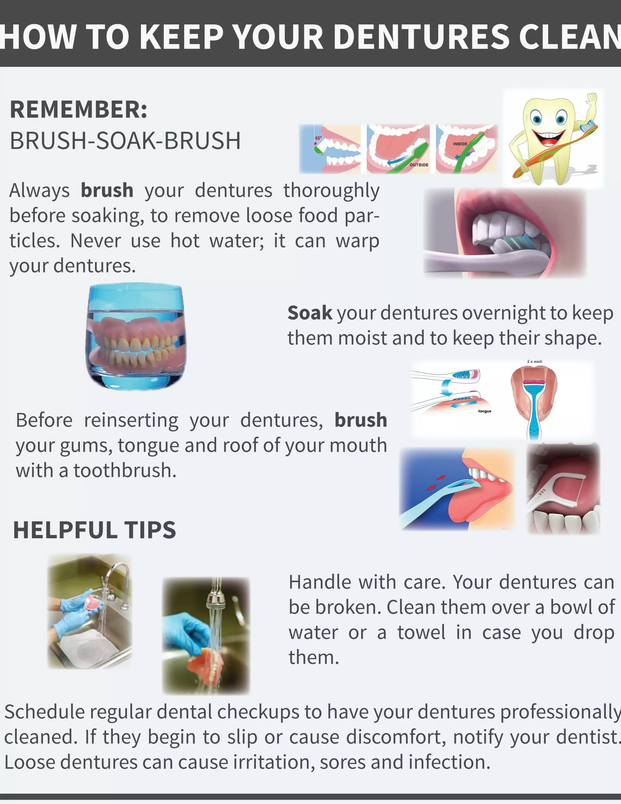How to Keep your Dentures Clean | PDF