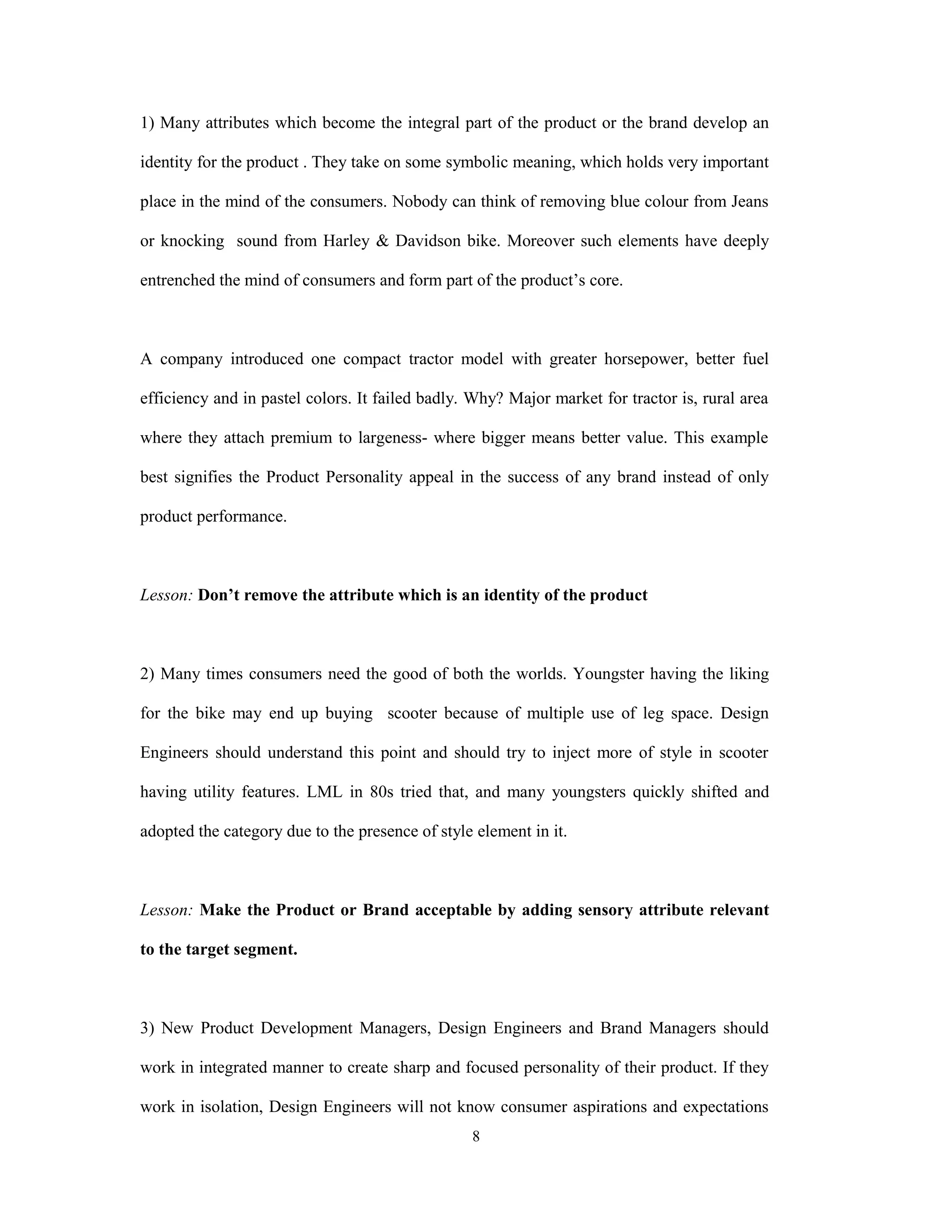 Product Personality | DOC