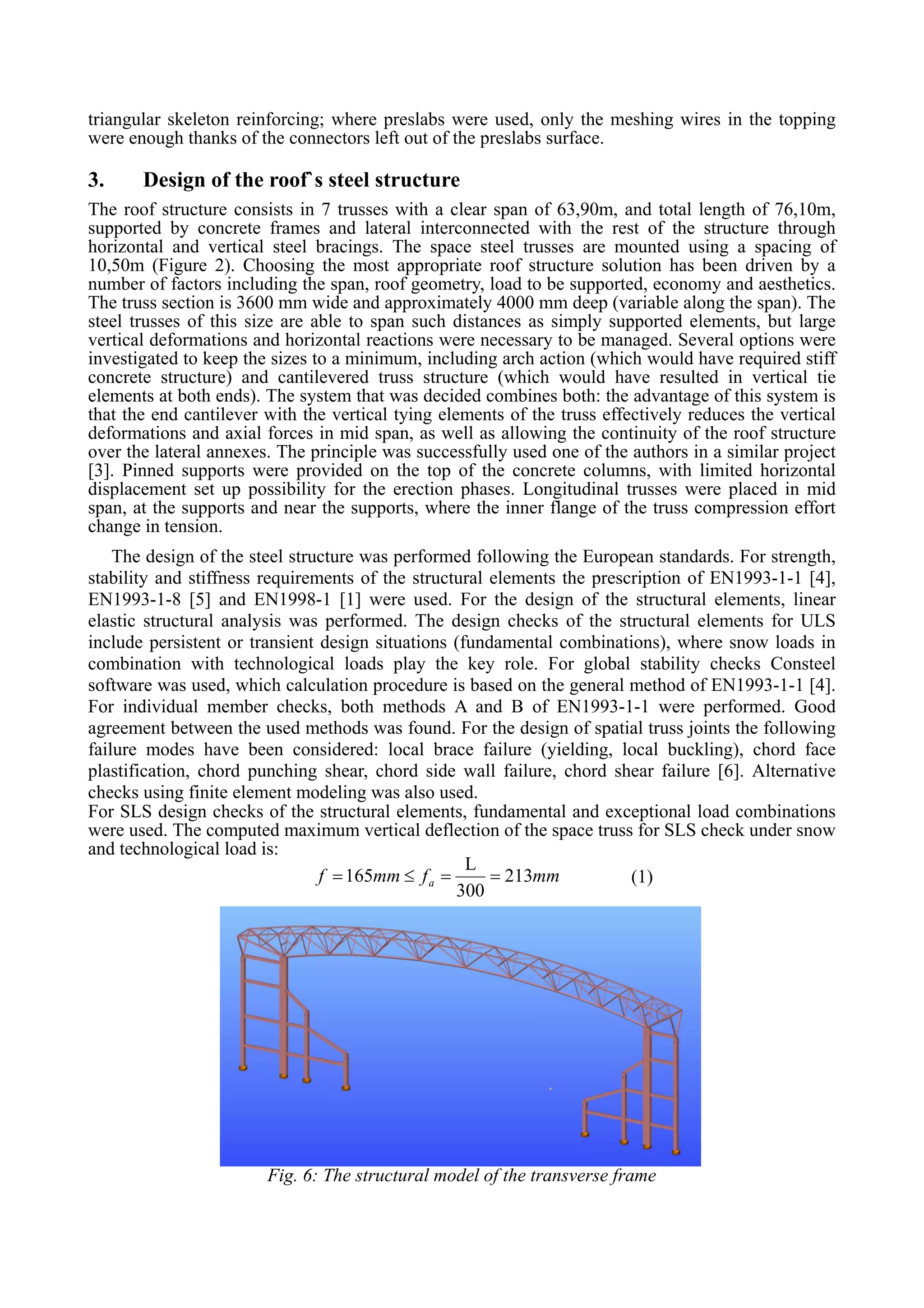 A long span structure in Romania Full paper balint karoly | PDF