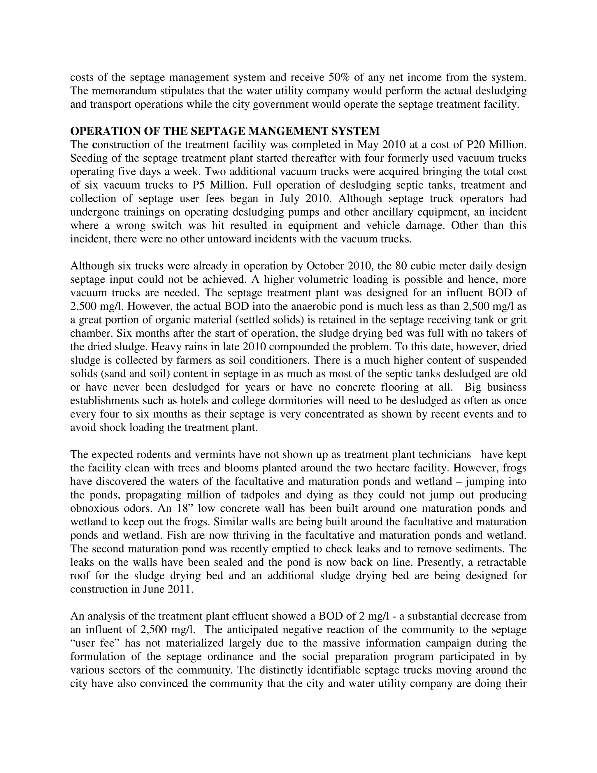 Dumaguete City Septage Management System | PDF