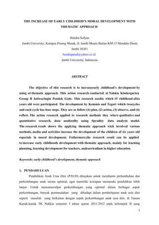 Full paper moral Development | PDF