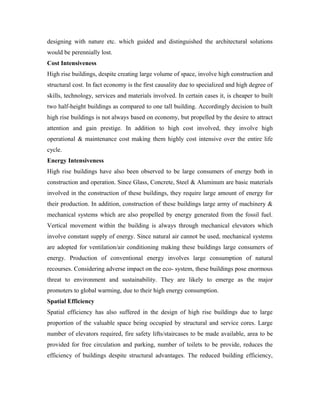 High Rise Buildings as Trend Setter of Urban Built Environment and ...