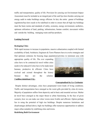 High Rise Buildings as Trend Setter of Urban Built Environment and ...
