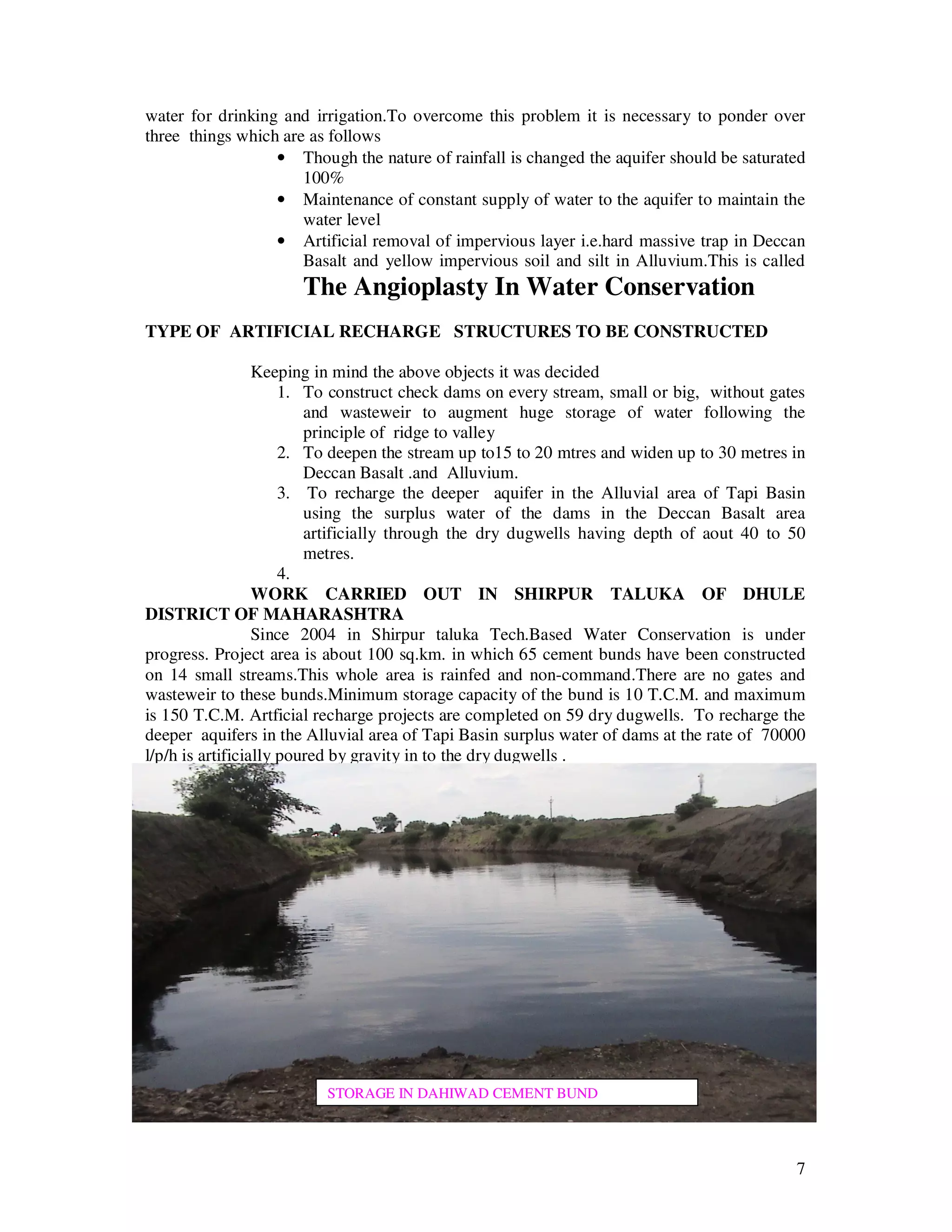 sustainable development of ground water resources in Shirpur taluka | PDF